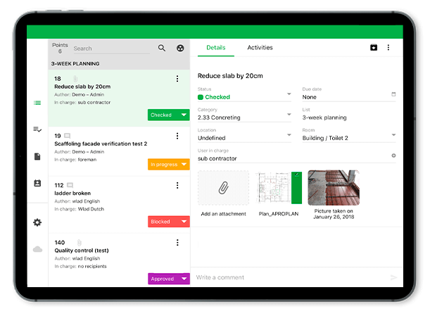 Logiciel de gestion de construction – Aproplan