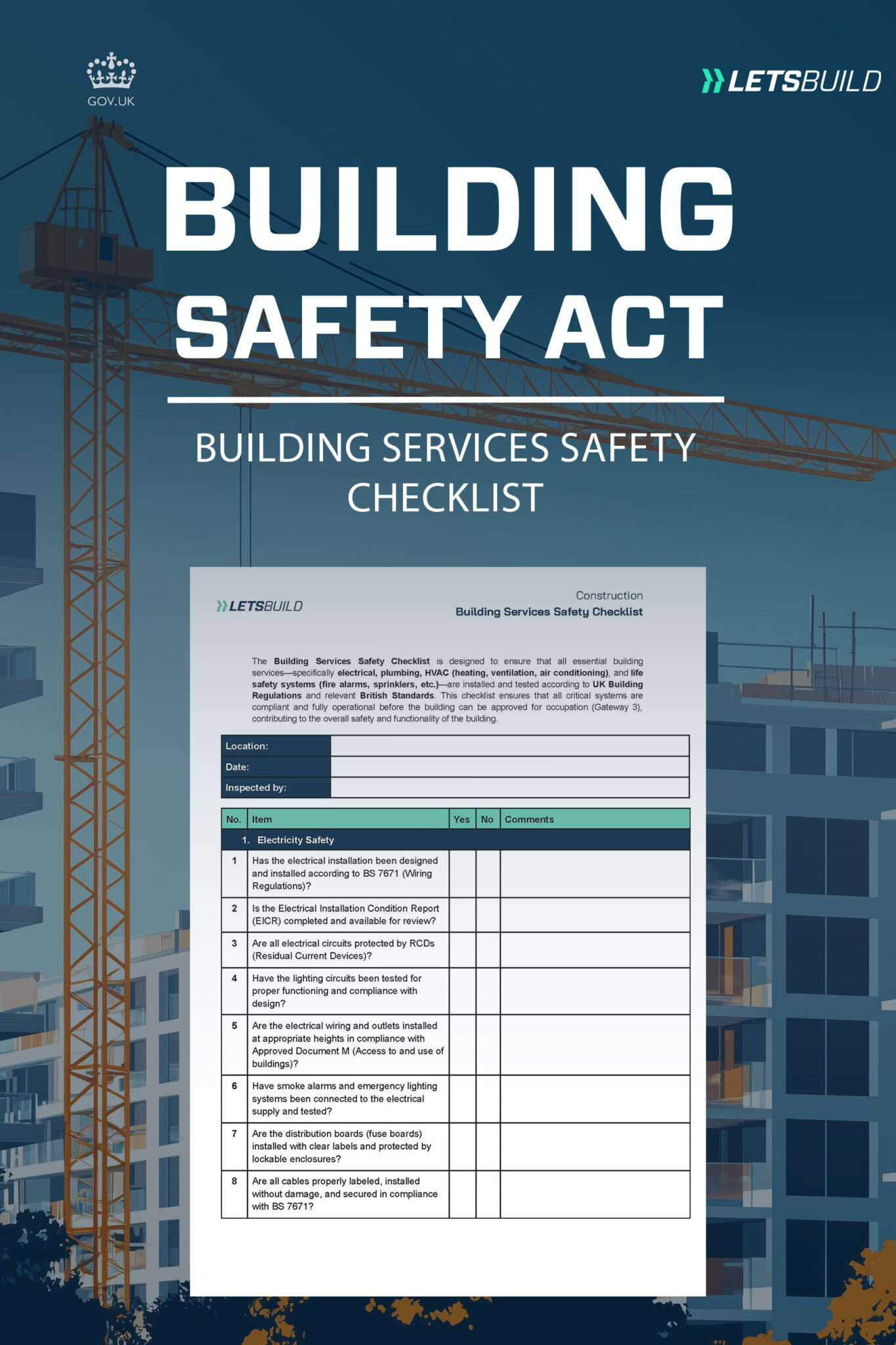 Building Safety Act Building Services Safety checklist – Aproplan
