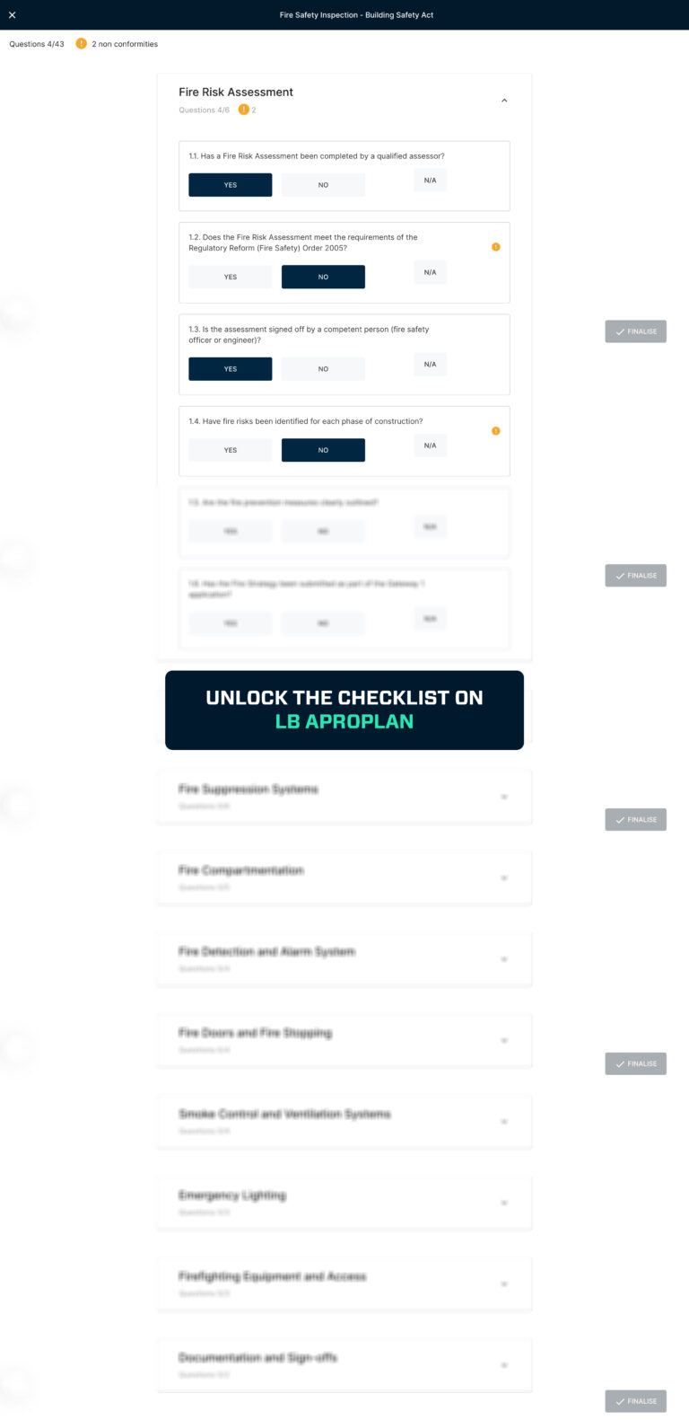Building Safety Act Fire Safety checklist – Aproplan